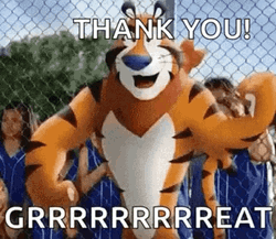 Tony The Tiger Thank You Great GIF | GIFDB.com