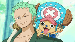Tony Tony Chopper Hiding To Nami GIF | GIFDB.com