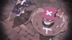 Tony Tony Chopper Running Zombies GIF | GIFDB.com
