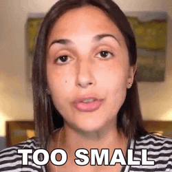 Too Small Woman Wearing Striped Shirt GIF | GIFDB.com
