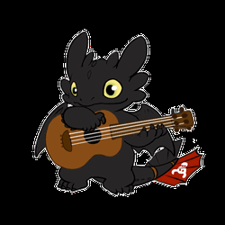 Toothless Playing Guitar Animation GIF | GIFDB.com