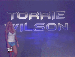 Torrie Wilson Walking Confidently After Introduction GIF | GIFDB.com