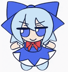 Touhou Animated Ice Fairy Cirno Dancing GIF | GIFDB.com