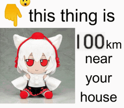 Touhou Momiji Fumo Near Your House Meme GIF | GIFDB.com