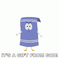 Towelie Saying Its A Gift From God GIF | GIFDB.com