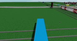 Blue Roblox Train Crash Into Pieces GIF | GIFDB.com