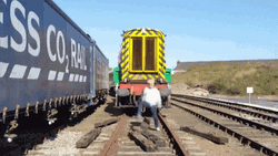 Running Fast Before It Will Train Crash GIF | GIFDB.com