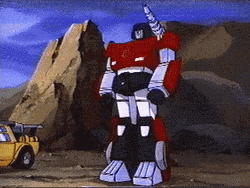 Transformers Optimus Prime Calls Megatron GIF | GIFDB.com