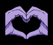 Transparent Heart Sticker Purple Hand Heart GIF | GIFDB.com
