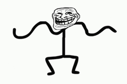 Trollface Arm Wave GIF | GIFDB.com