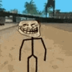 Trollface Running Stickman GIF | GIFDB.com