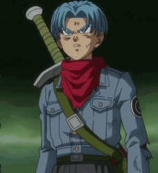 Trunks Angry Talking Looking Up GIF | GIFDB.com