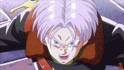 Trunks Dragon Ball Angry Attack Flying GIF | GIFDB.com