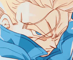 Trunks Dragon Ball Throwing Explosives GIF | GIFDB.com