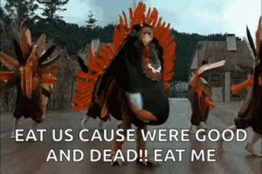 Turkey Dance On Addams Family Thanksgiving GIF | GIFDB.com