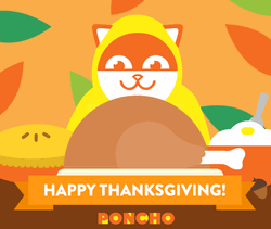 Turkey Day Animated Happy Cat GIF | GIFDB.com