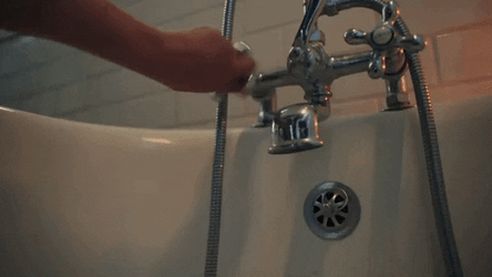 Turn On Bath Tub Faucet Water Pouring GIF | GIFDB.com