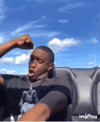 Turn Up Yessss Guy While Driving GIF | GIFDB.com