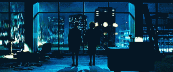 Twin Towers Falling Couple Holding Hands GIF | GIFDB.com
