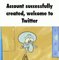 Twitter Welcome Squidward GIF | GIFDB.com