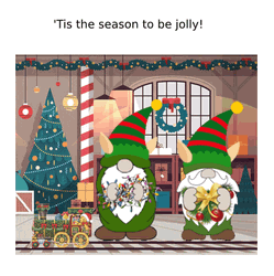 Two Animated Christmas Elf Holding Gifts GIF | GIFDB.com