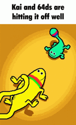 Two Animated Dancing Lizard GIF | GIFDB.com