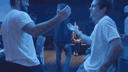Two Men In Shirt Emotional Dap GIF | GIFDB.com