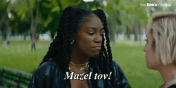Tymika Tafari Cheering Mazel Tov GIF | GIFDB.com