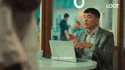 Ugh Fine Frantic Joel Kim Booster GIF | GIFDB.com