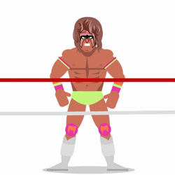 Ultimate Warrior In Ring Animation GIF | GIFDB.com