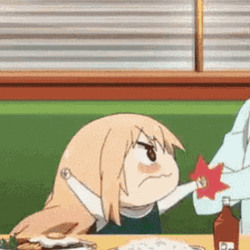 Umaru Complaining Smacking Arms GIF | GIFDB.com