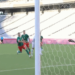 Unbelievable Soccer Goal Intercept GIF | GIFDB.com