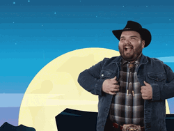 Uncle Howdy Big Moon Behind GIF | GIFDB.com