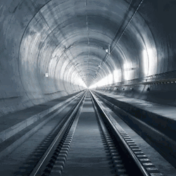 Underground Train Tunnel Spiral GIF | GIFDB.com