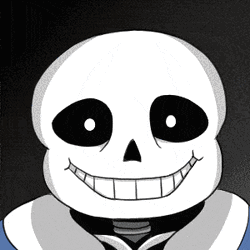 Undertale Character Sans Close-up Winking GIF | GIFDB.com