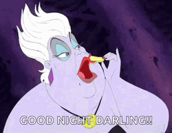 Ursula Good Night Darling GIF | GIFDB.com
