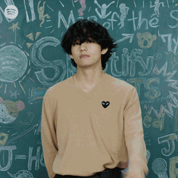 V Doing Oppa Sign To His Fans GIF | GIFDB.com