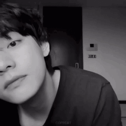 V Is Cute On Camera GIF | GIFDB.com