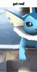 Vaporeon Water Pokemon Falls In Water GIF | GIFDB.com