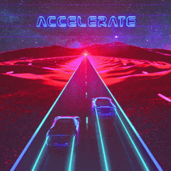 Vaporwave Accelerate Race GIF | GIFDB.com