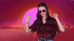 Vaporwave Model Dancing GIF | GIFDB.com