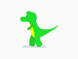 Cute Blue Dinosaur Dance GIF | GIFDB.com