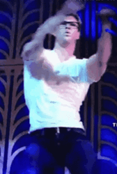 Funny Chris Hemsworth Victory Dance GIF | GIFDB.com