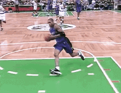Vince Carter Accomplished Reverse Dunk GIF | GIFDB.com