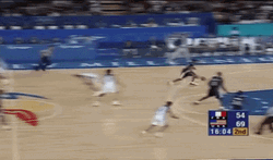 Vince Carter Teammate Pushing Him GIF | GIFDB.com