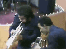 Vintage Bugle Playing James Brown Concert GIF | GIFDB.com