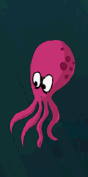 Violet Octopus Jumping Cartoon GIF | GIFDB.com