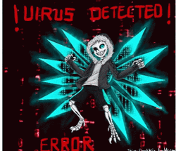 Virus Detected Error Sans Undertale GIF | GIFDB.com