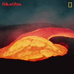 Volcano Hot Lava Flowing GIF | GIFDB.com