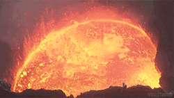 Erupting Volcano Gif